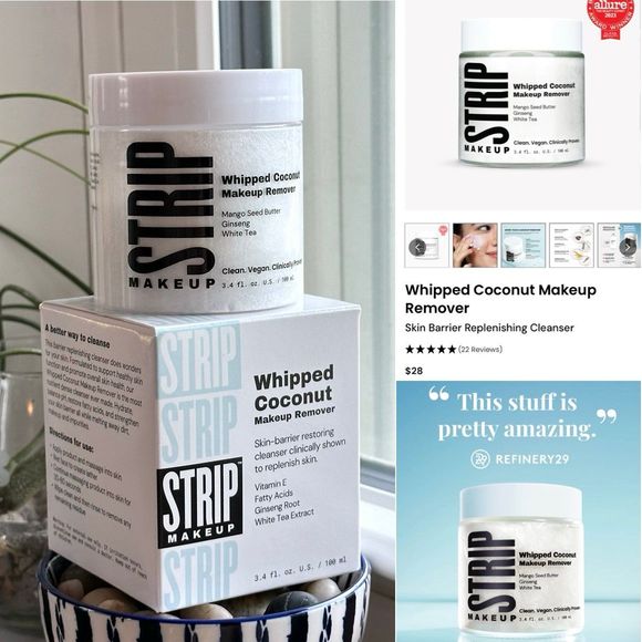 STRIP Makeup | Skincare | Strip Makeup Whipped Coconut Makeup Remover ...